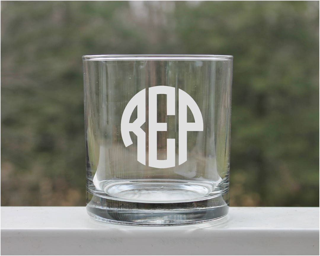 Personalized Whiskey Glasses, Monogram Whiskey Glass, Whiskey Glasses ...