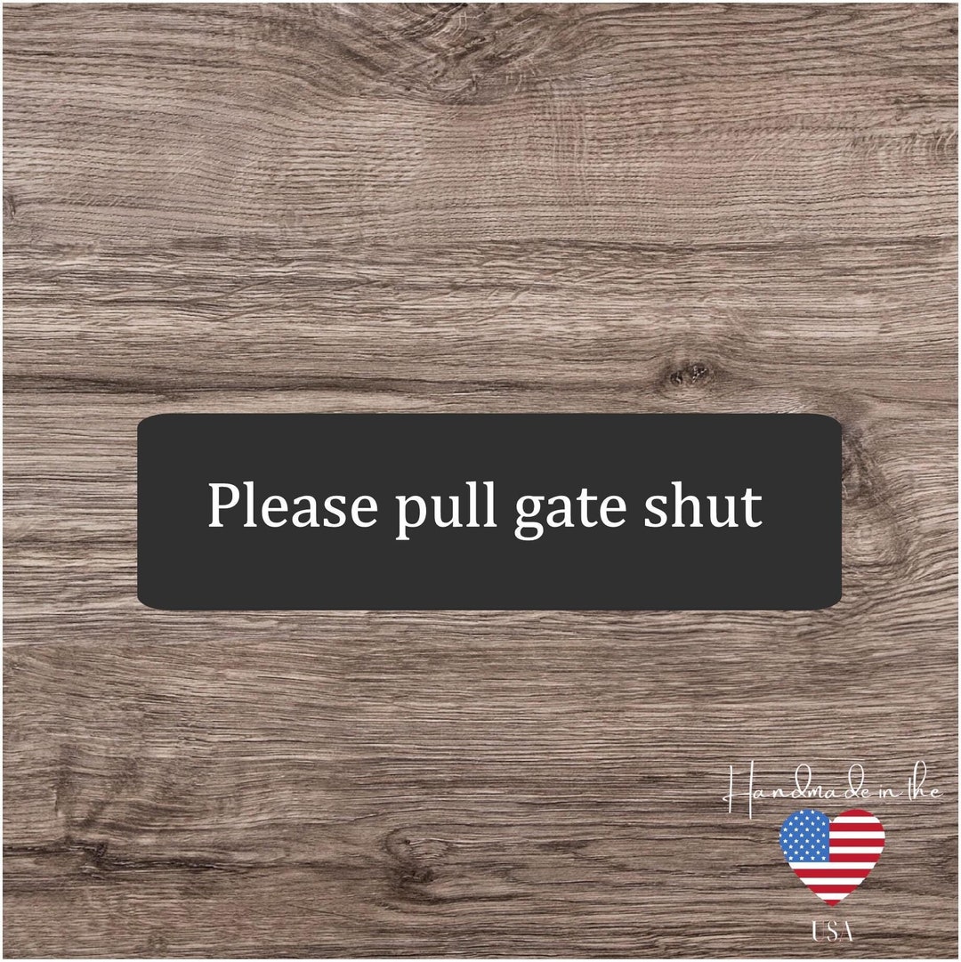 Custom Outdoor Metal Plate - Yard Plaque for Fence or Gate ...
