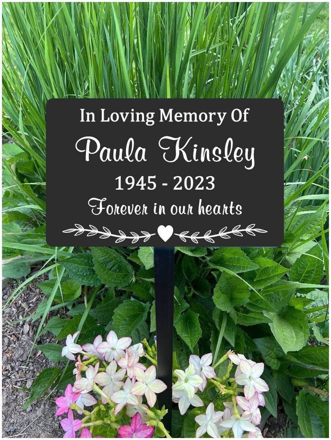 Engraved Memorial Plaque, Memorial Tree Marker, Metal Plaques, Memorial ...
