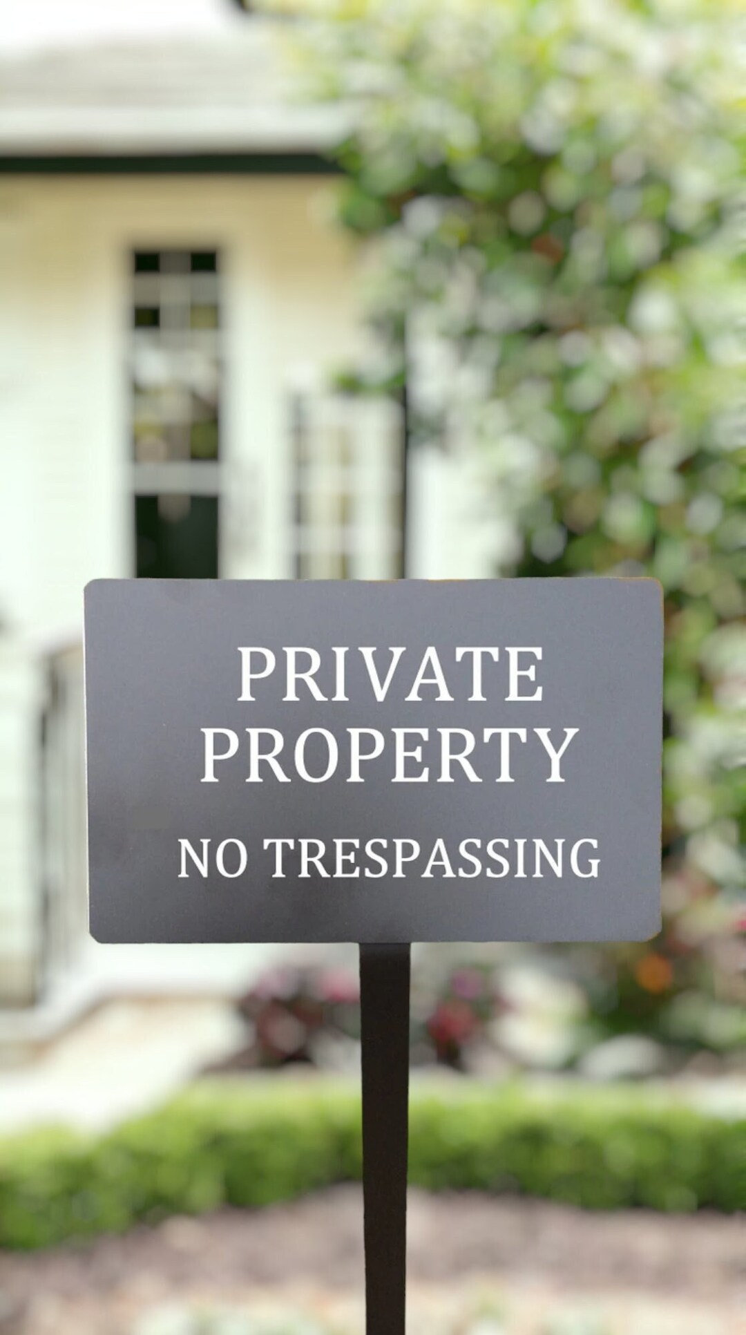 Custom Delivery Sign Plaque With Stake - Engraved Metal Yard Sign ...