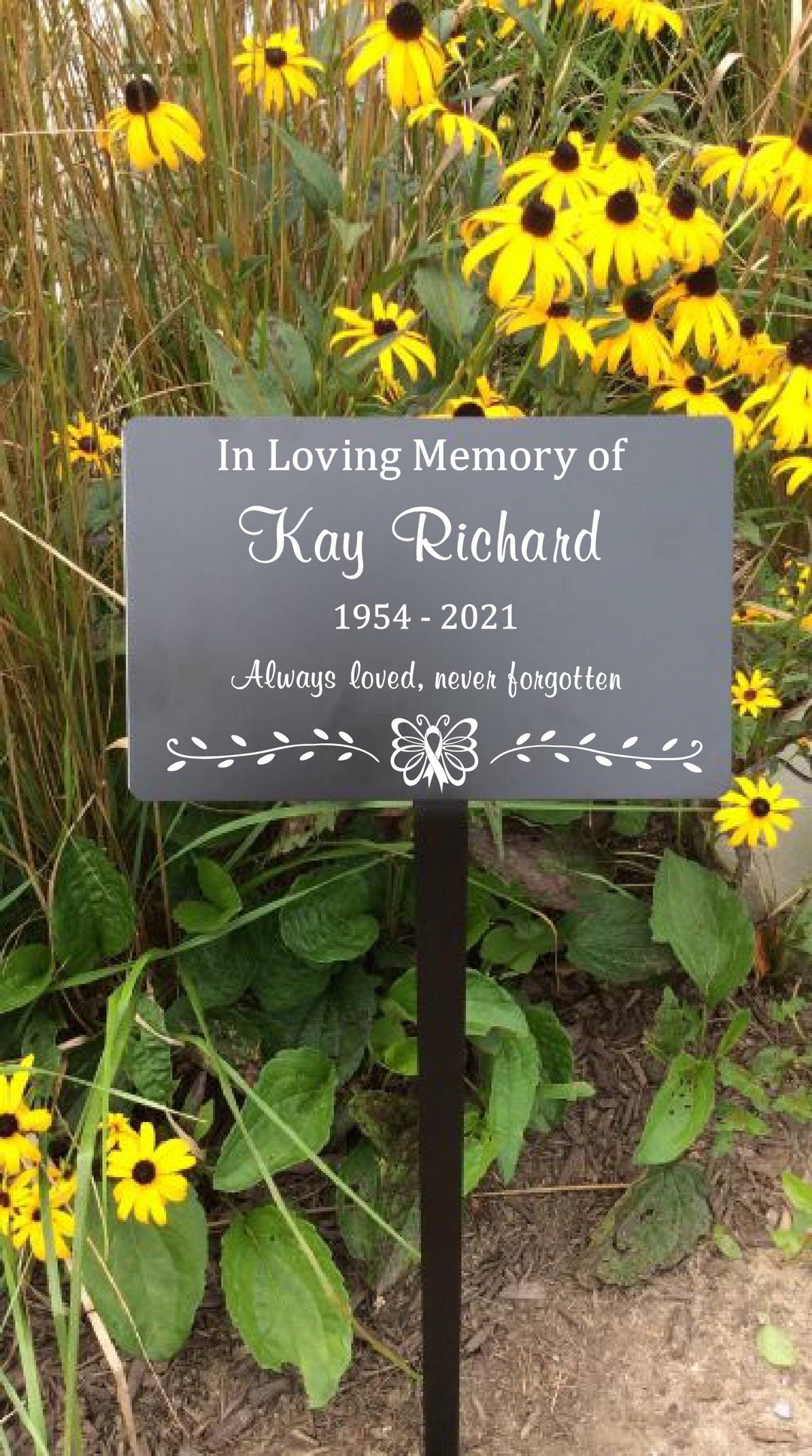 Memorial Plaque, Memorial Tree Marker, Metal Plaques, Memorial Garden ...
