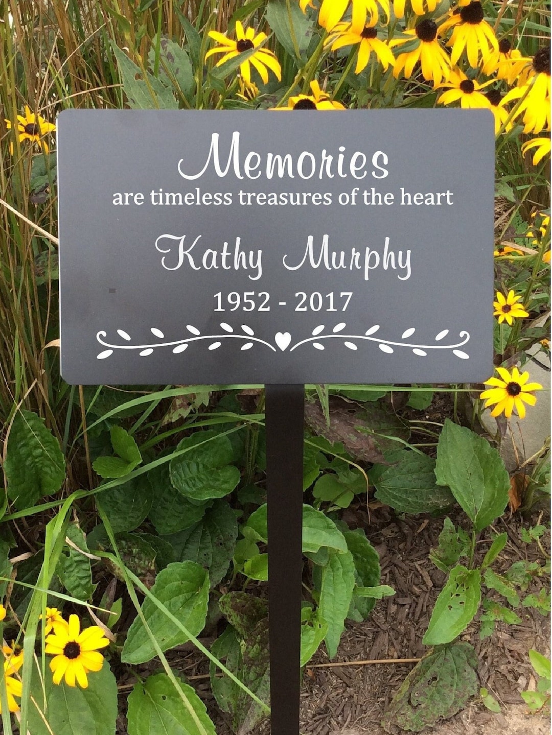 Memorial Garden Plaque Garden Memorial Sign Metal Plaques - Etsy