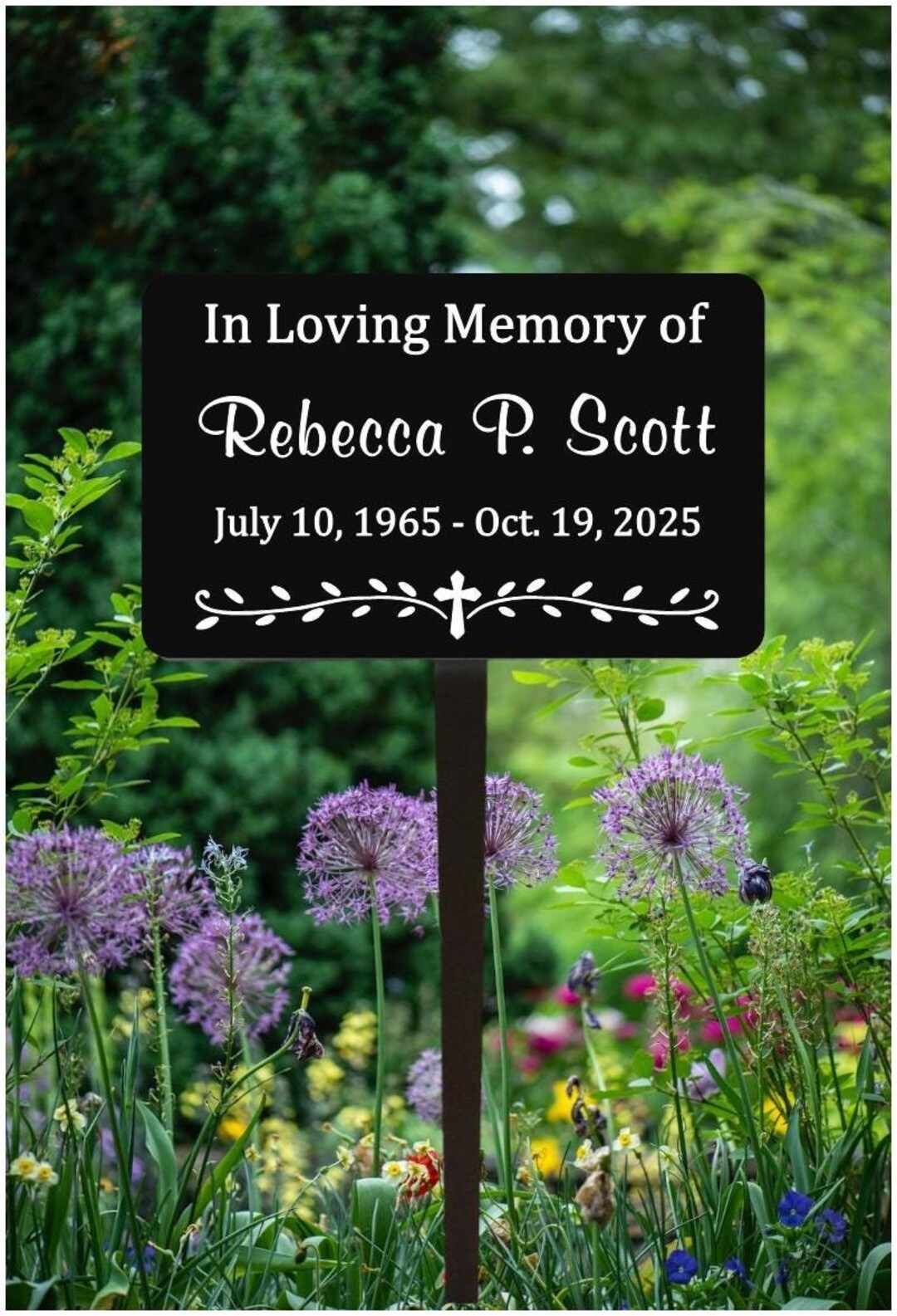 Personalized Memorial Marker Sign – Custom Grave Marker, Memorial ...