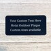 Outdoor Metal Plaque, Engraved With Your Custom Text, Multiple Sizes - Etsy