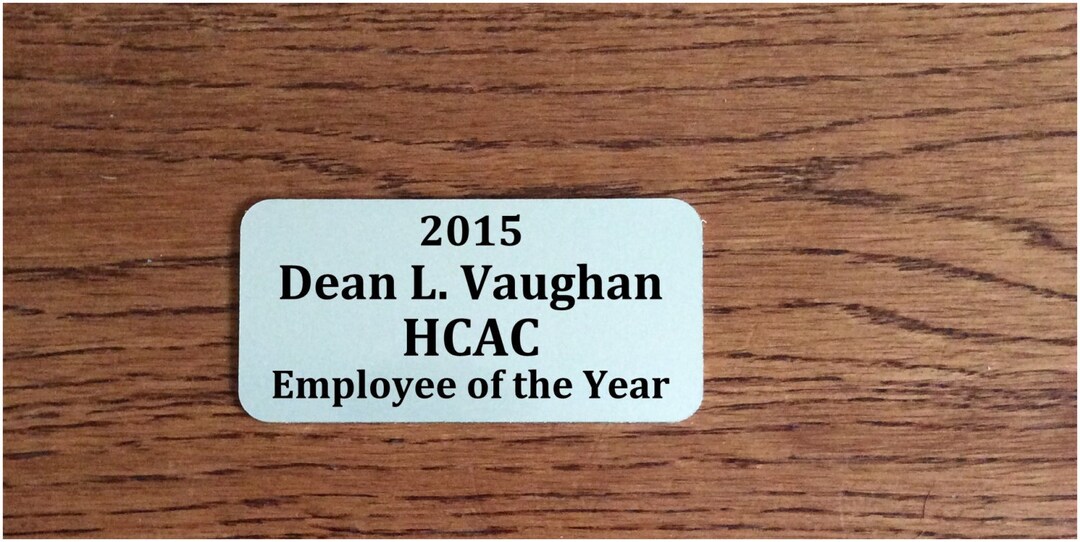 Custom Metal Name Plate – Personalized Aluminum Name Tags, Trophy ...