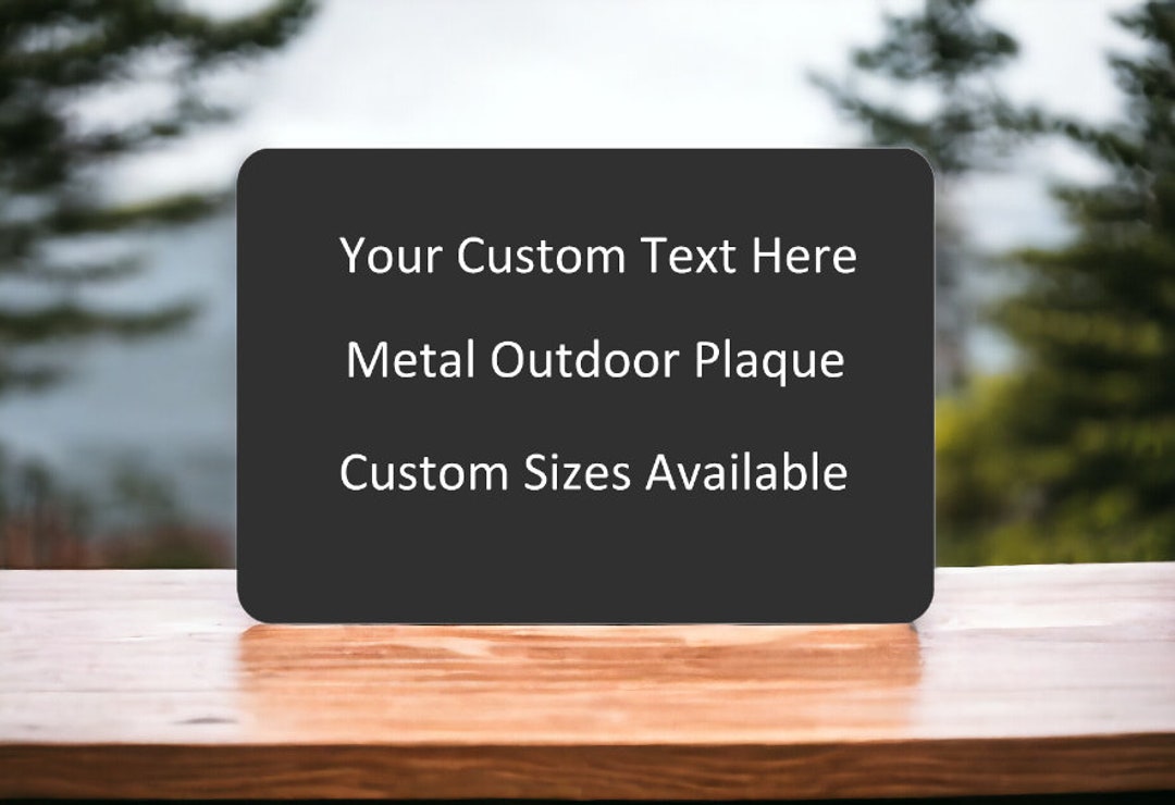 Personalized Metal Tree Plaque, Tree Marker, Office Plaques, Metal Name ...