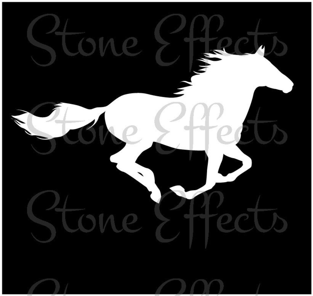 Vehicle Stickers, Horse Vinyl Sticker, Horse Decal, - Horse Running ...