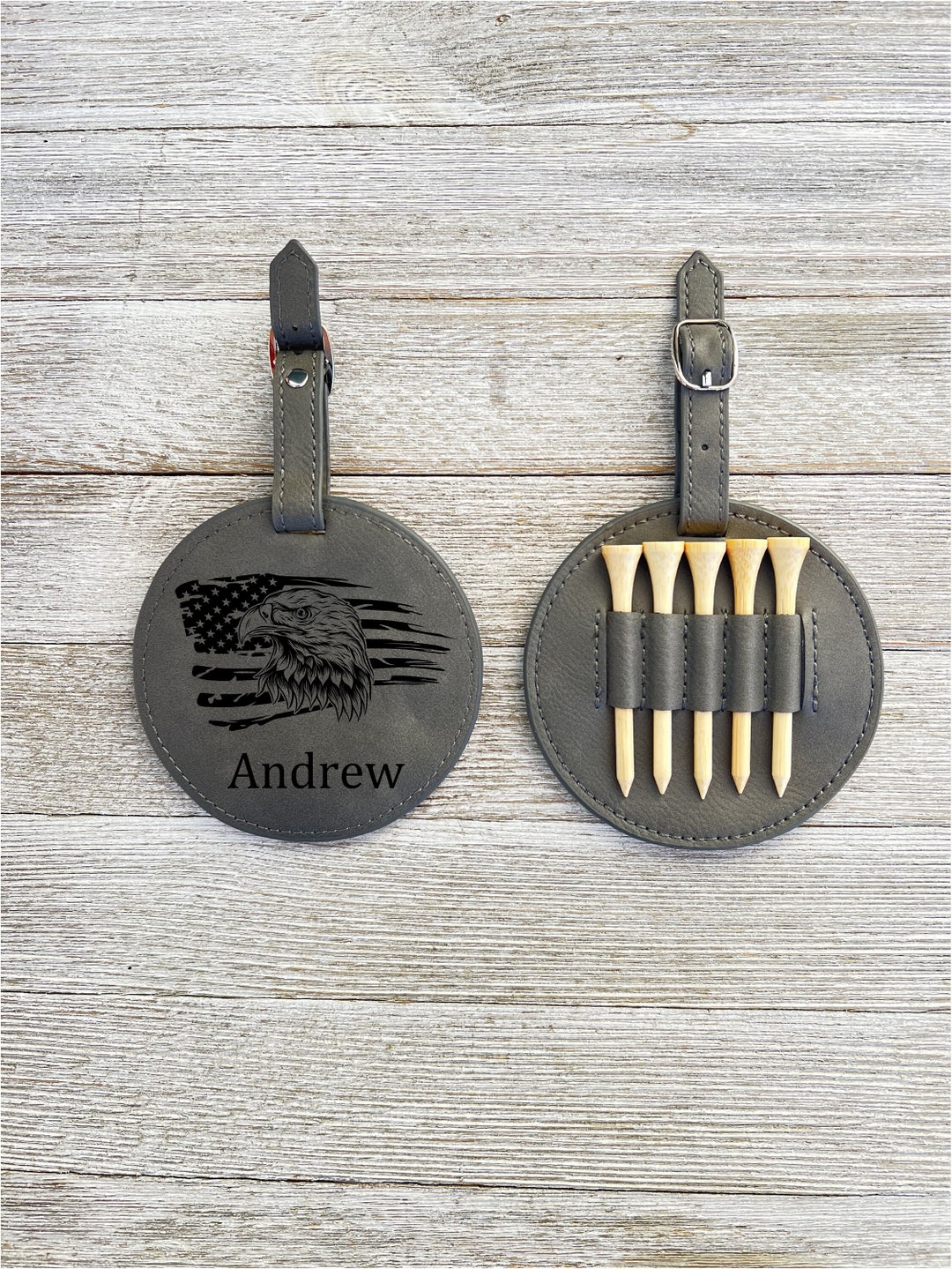 Custom Golf Bag Tag, Personalized Golf Tag, Golf Bag Tee Holder ...