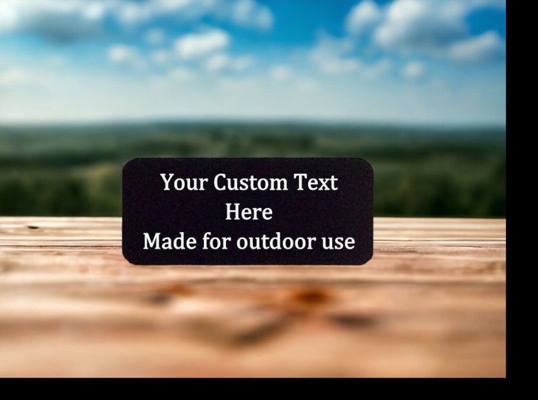 Custom Metal Plaque, Engraved With Custom Text, Outdoor Plaque - Etsy