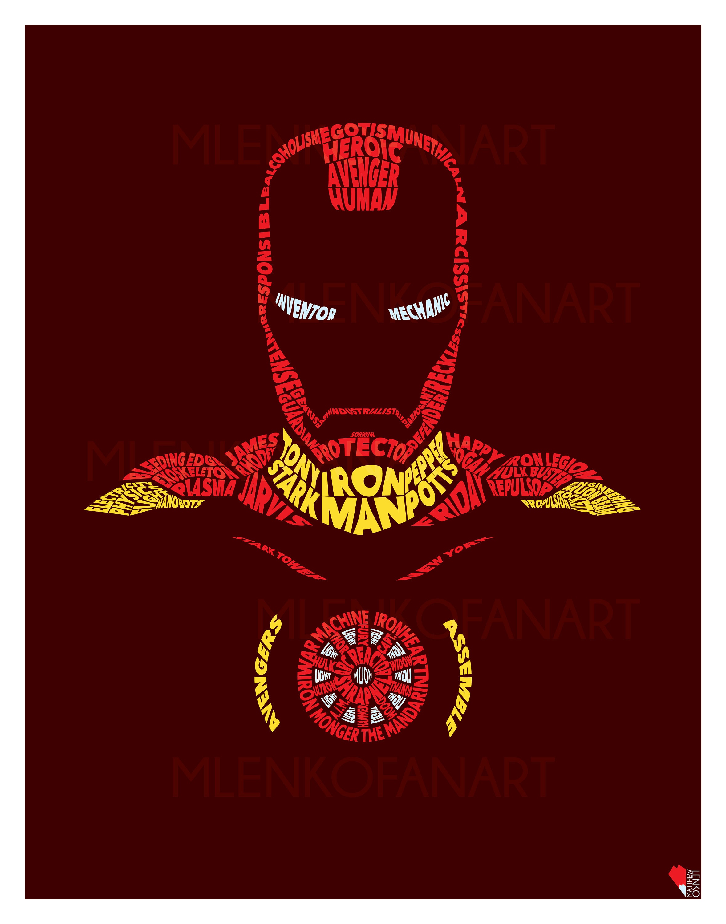 Iron Man Word Art Iron Man Pop Art Marvel Pop Art Avenger Art Tony ...