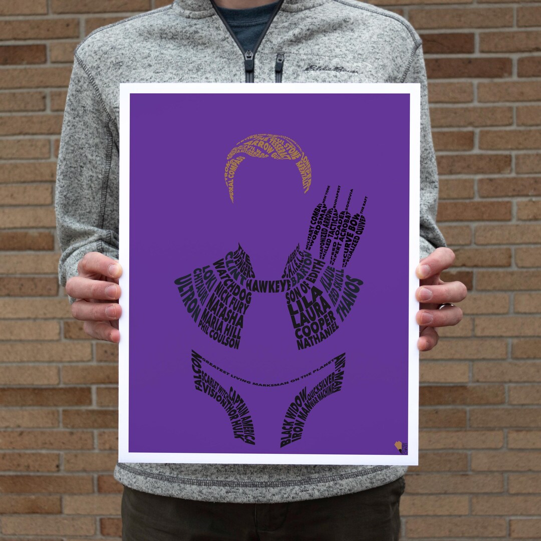 Hawkeye Word Art - Hawkeye Pop Art - Marvel Pop Art - Avenger Art ...
