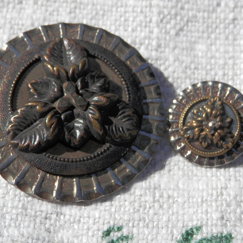 Large Antique Buttons - Etsy