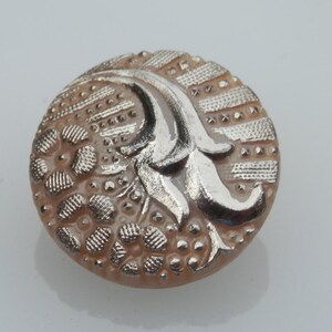 Floral Butterscotch Glass Vintage Button - Etsy