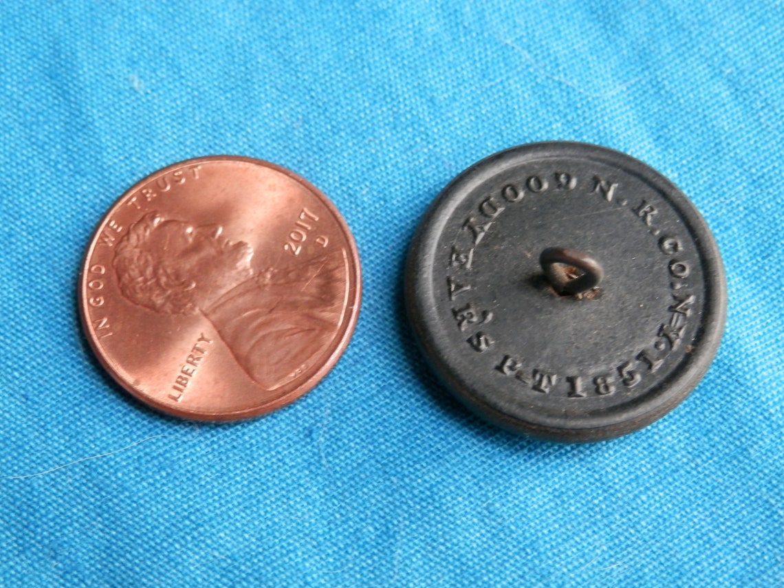 Antique Dated 1851 Goodyear Rubber Button - Etsy