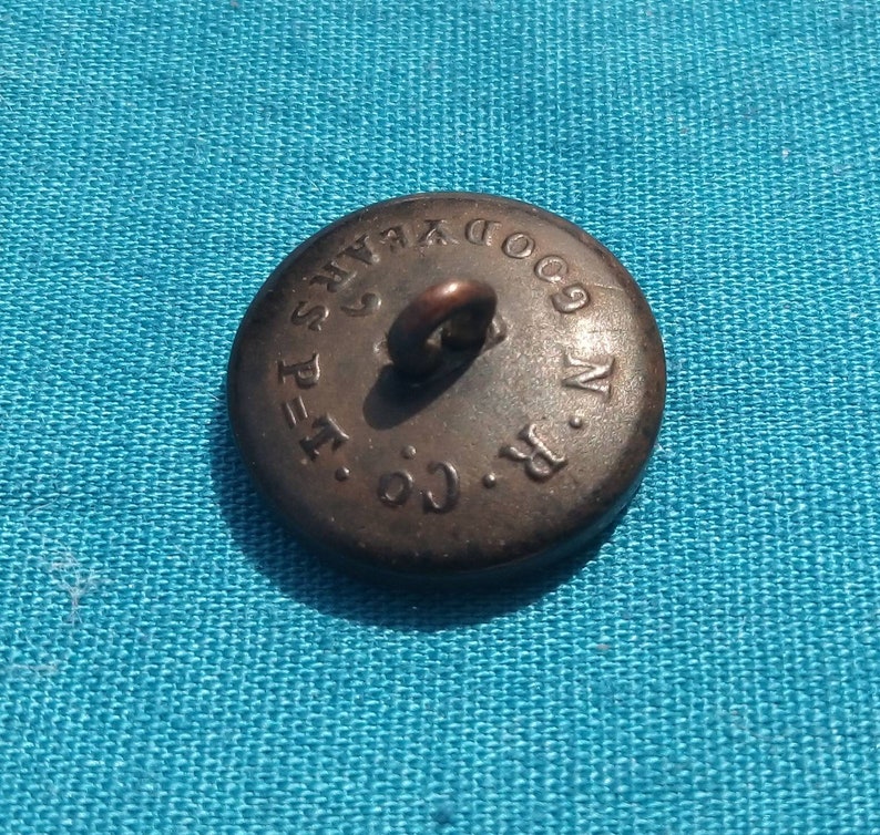 Antique 1800s Goodyear Rubber Button | Etsy
