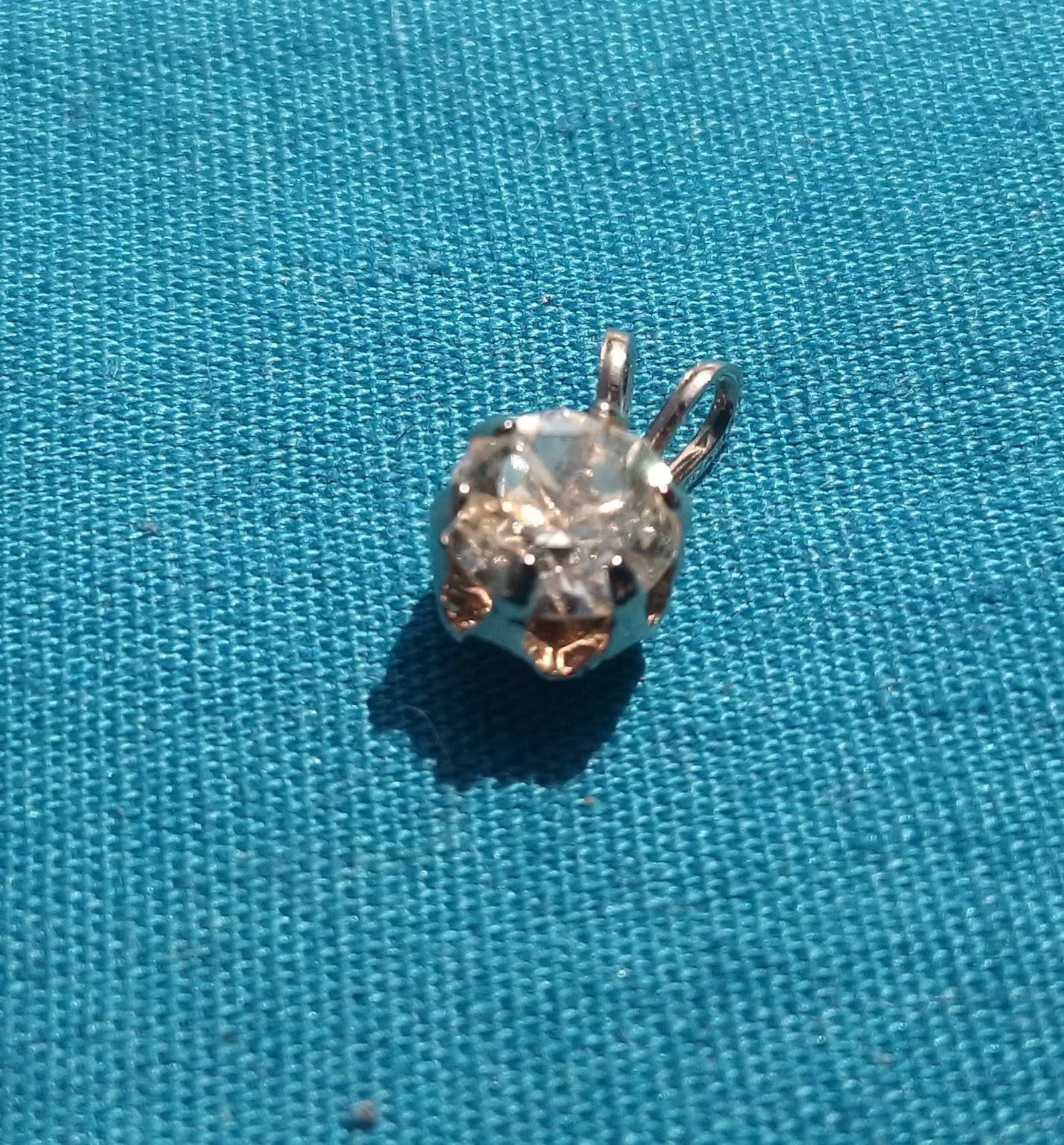 Dainty Diamond Pendant | Etsy