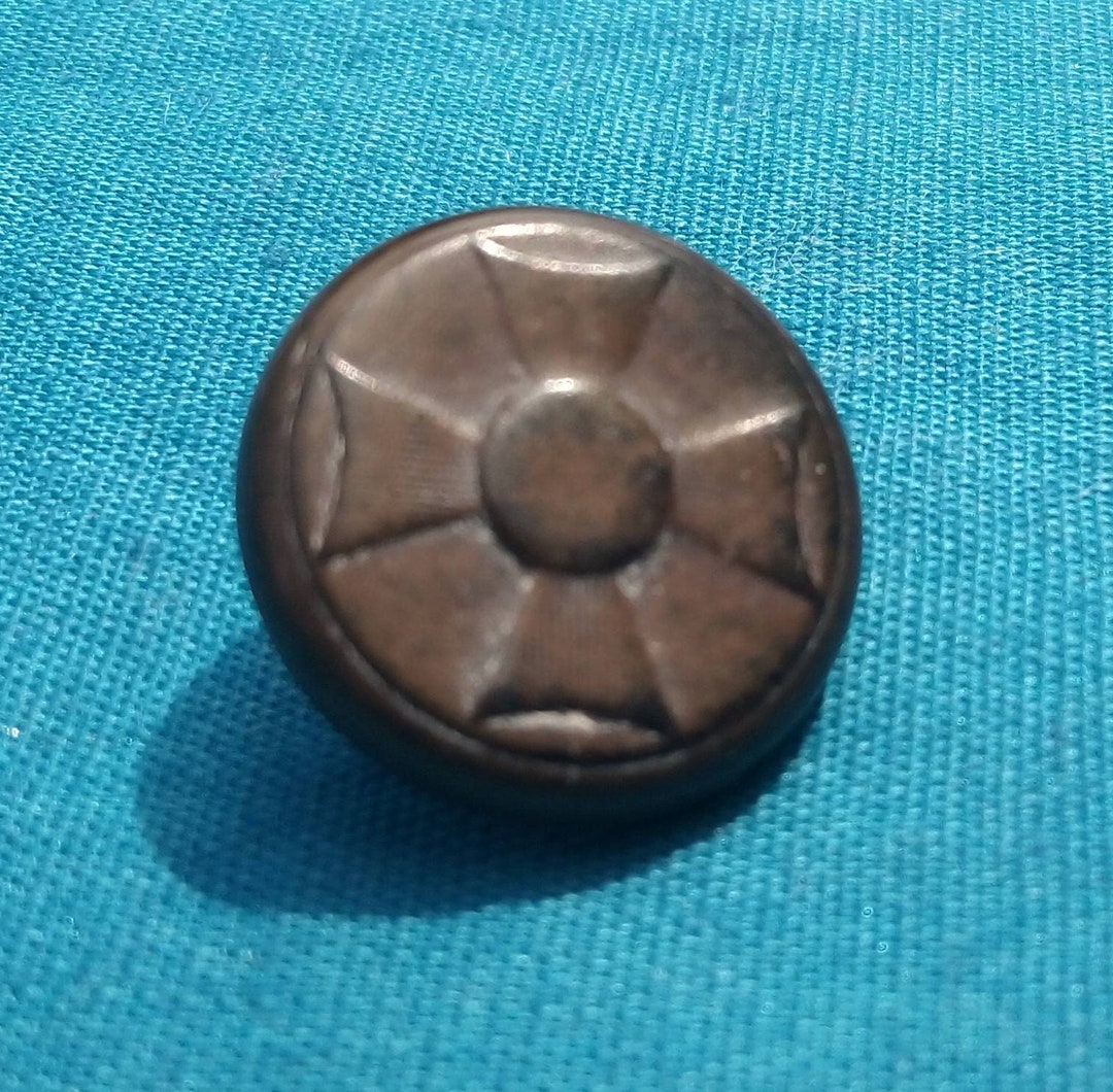 Antique 1851 Goodyear Rubber Cross Button - Etsy
