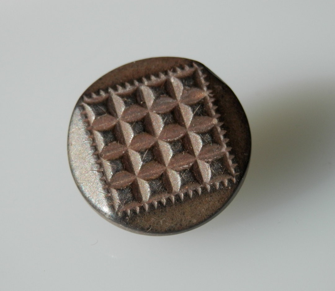 Antique BACKMARKED 1851 Goodyear Rubber Button - Etsy