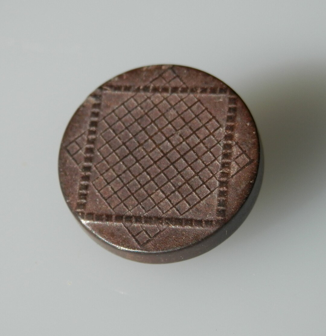 Antique 1800s Goodyear Rubber Button - Etsy