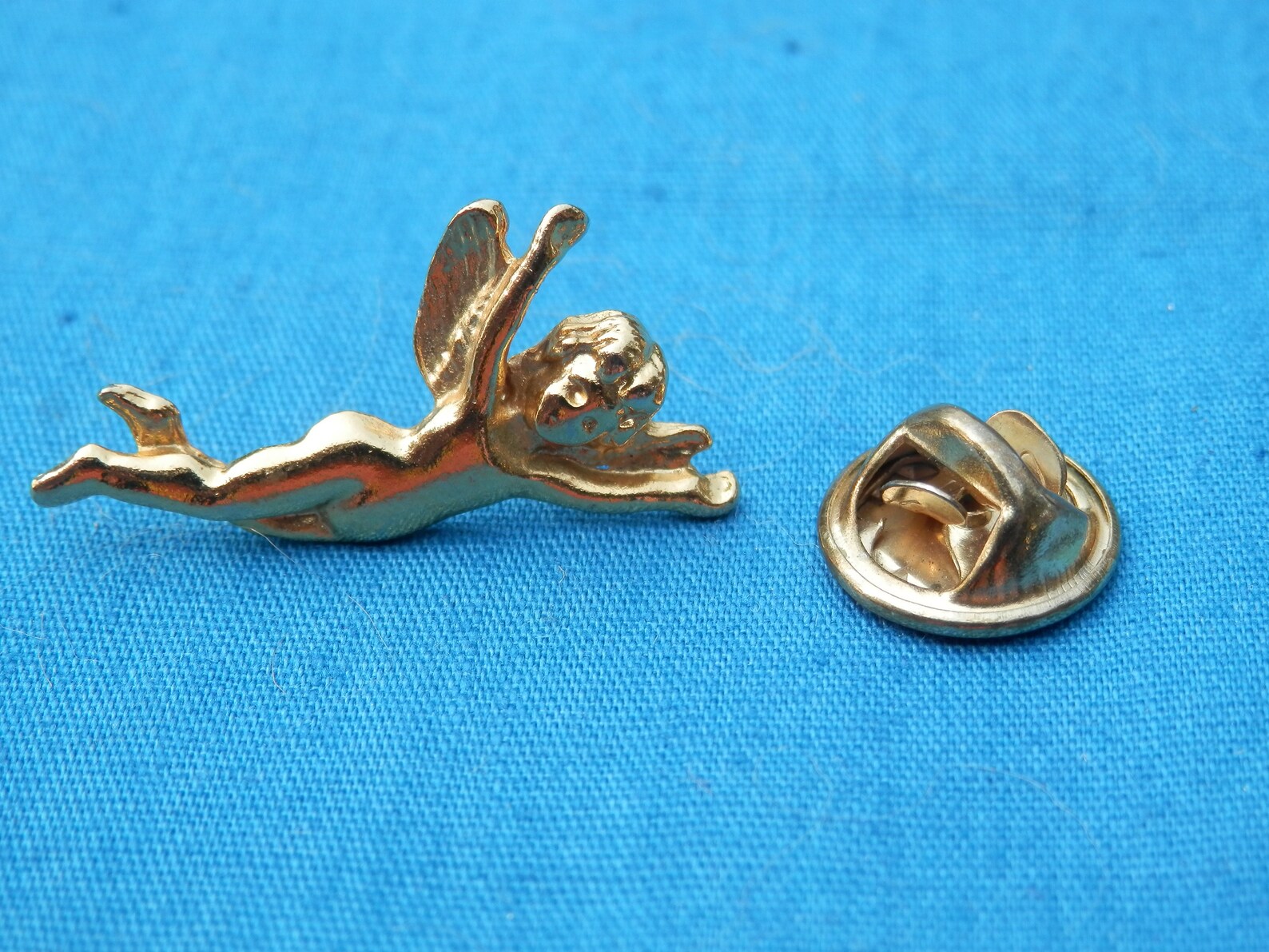 Vintage Cupid Angel Pin | Etsy