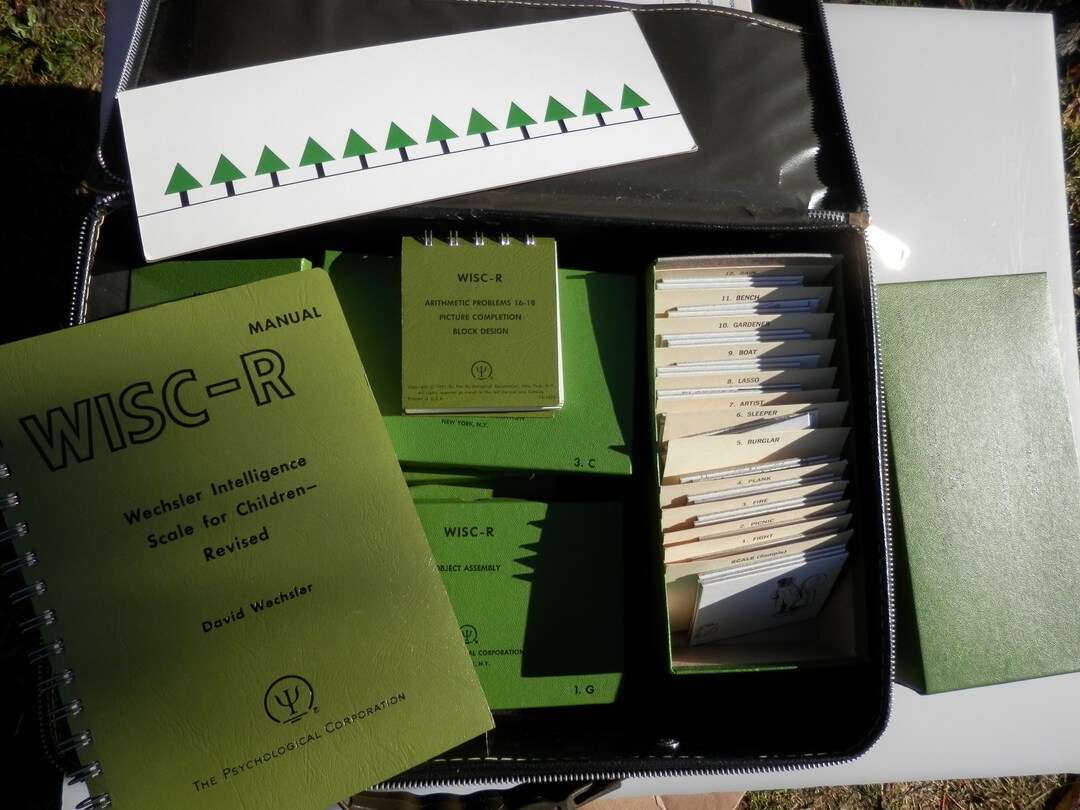 Vintage 1974 Wechsler-revised IQ Testing KIT - Etsy
