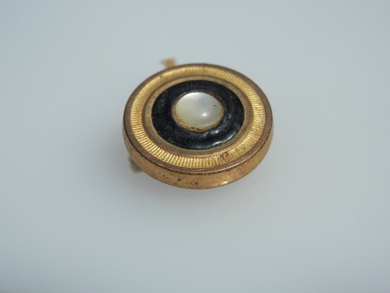 1800s Antique Metal MOP Button - Etsy
