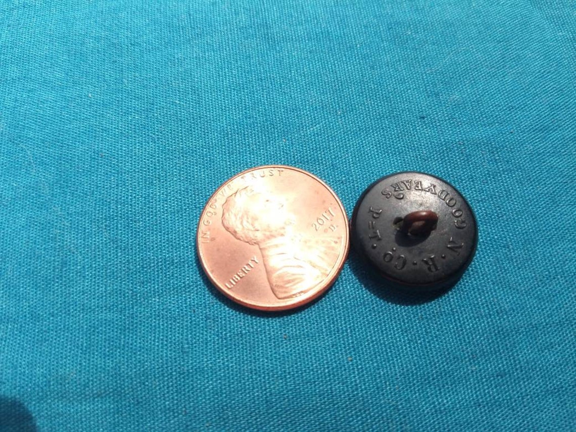 Antique 1851 Goodyear Rubber Cross Button - Etsy