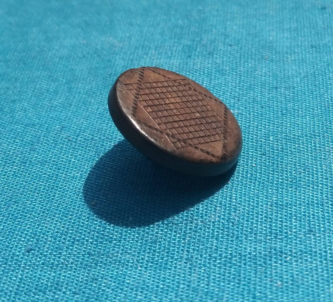 Antique 1800s Goodyear Rubber Button | Etsy