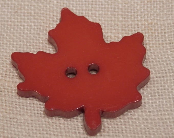 Vintage Maple Leaf Button - Etsy
