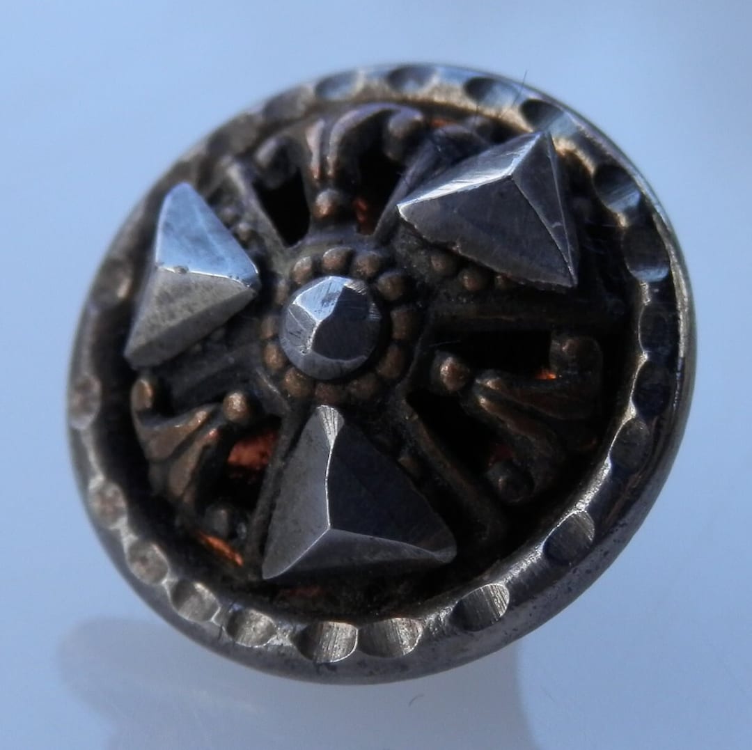 Antique Cut Steel Button 1800's - Etsy