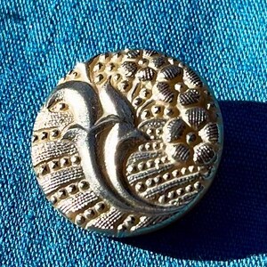 Floral Butterscotch Glass Vintage Button - Etsy