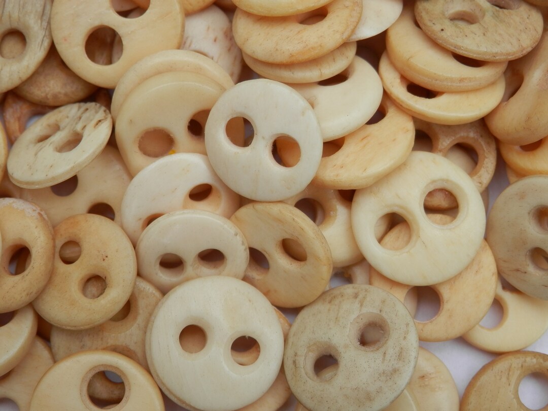 SET of 10 Antique Carved Bone Antique Button 1800's - Etsy