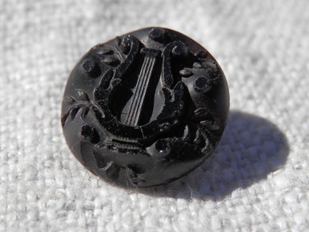 Vintage HARP Button - Etsy