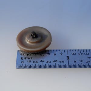 Floral Butterscotch Glass Vintage Button - Etsy