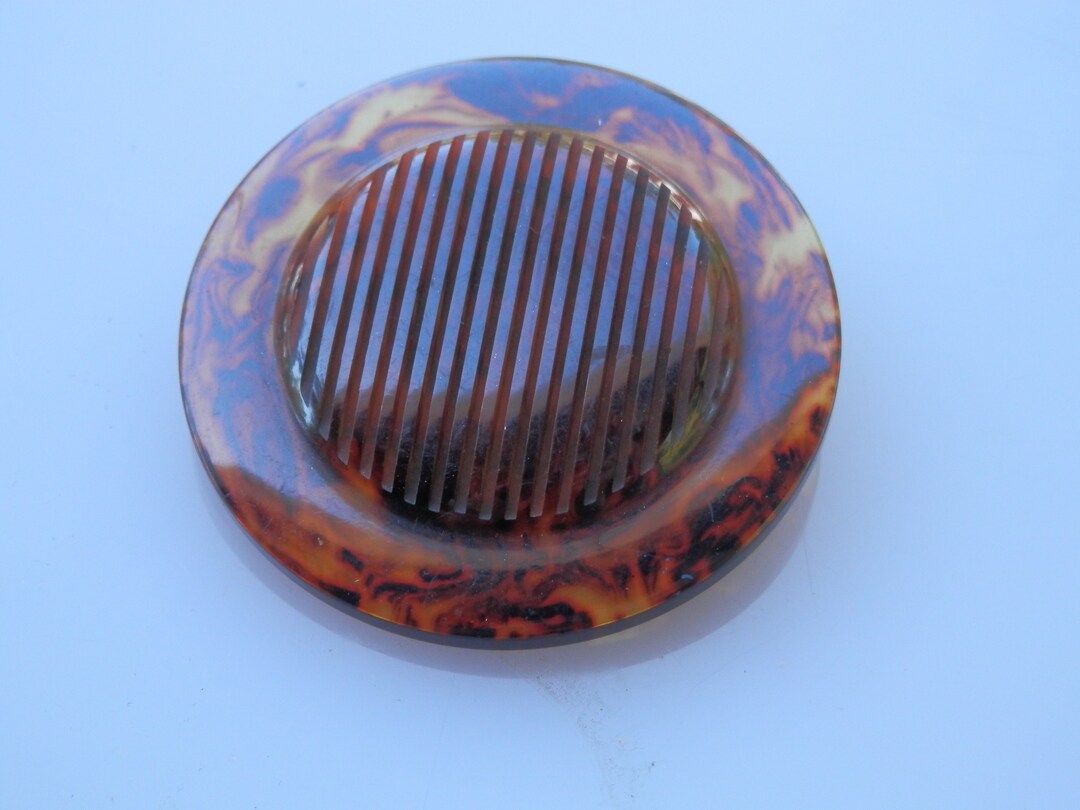 Faux Tortoise Shell Vintage Button - Etsy