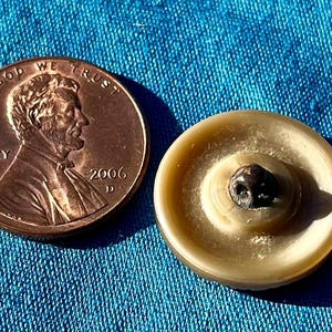 Floral Butterscotch Glass Vintage Button - Etsy