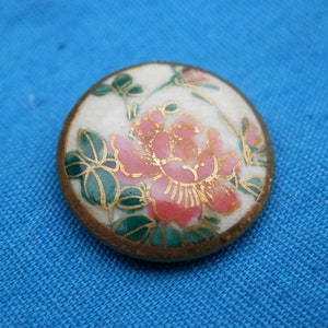 Vintage Satsuma Button | Etsy