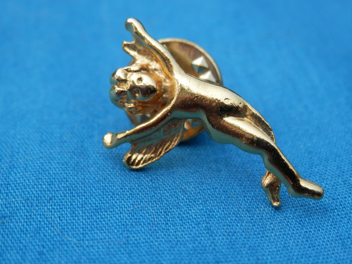 Vintage Cupid Angel Pin | Etsy