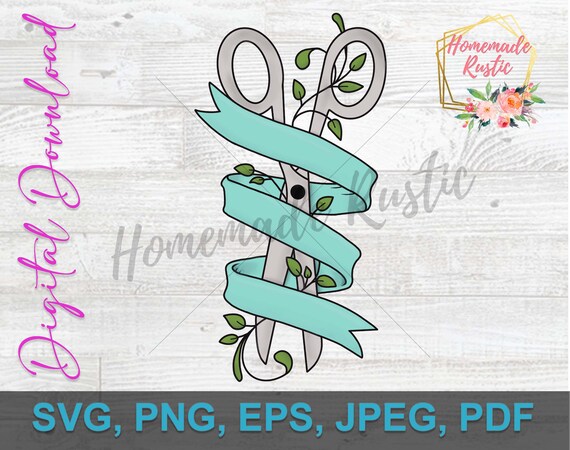 Digital File Full Color Scissors Design. SVG PDF PNG Eps | Etsy