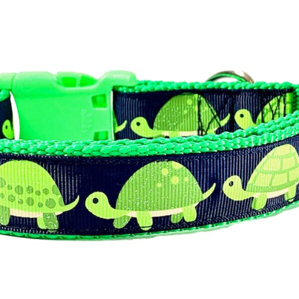 Turtle Dog Collar - Etsy