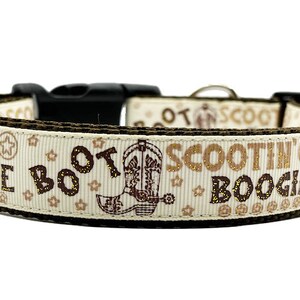 Boot Scootin' Boogie Dog Collar, Country Dog Collar, Fun Dog Collar ...