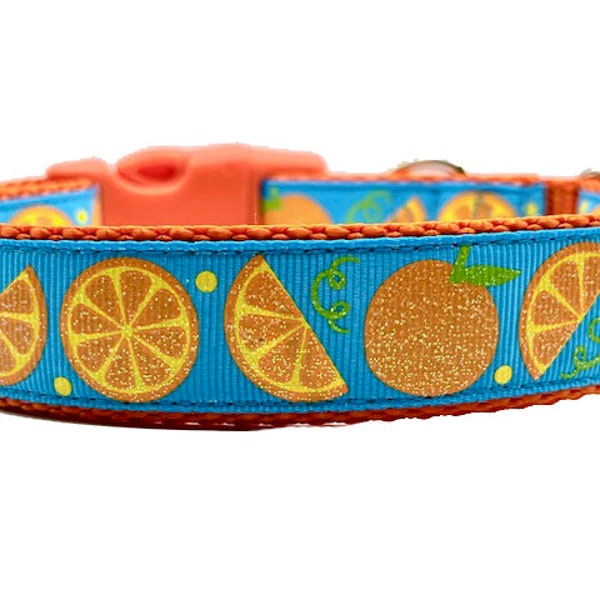 Orange Dog Collar - Etsy