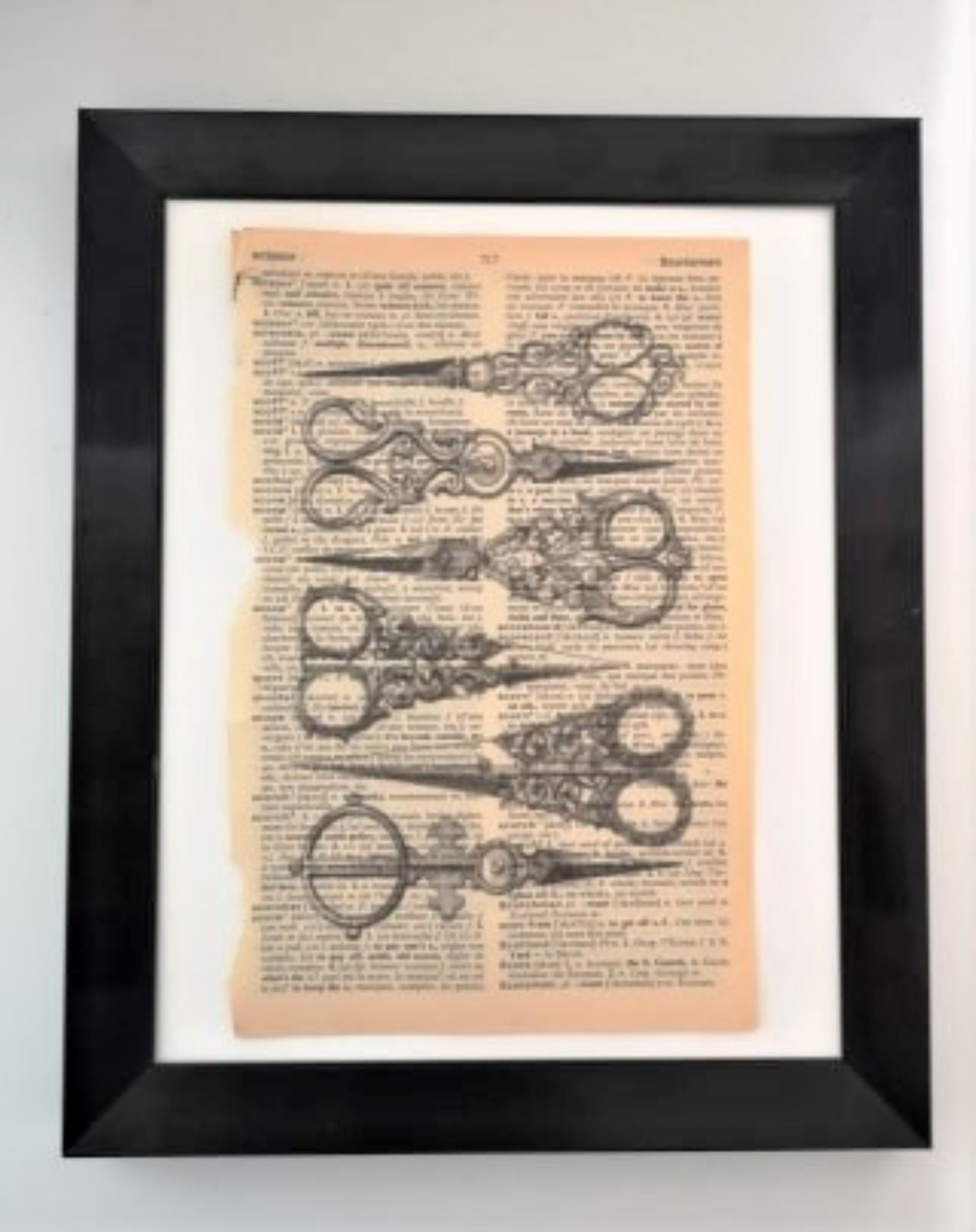 Set of 3 Dictionary Art Prints Vintage Retro Sewing Room Book - Etsy Polska