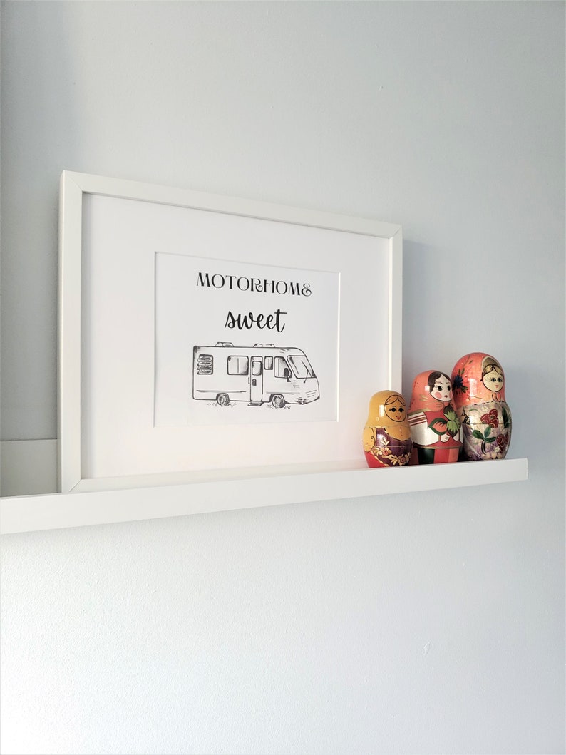 Motorhome Sweet Motorhome Original Pen & Ink RV Drawing Print - Etsy UK