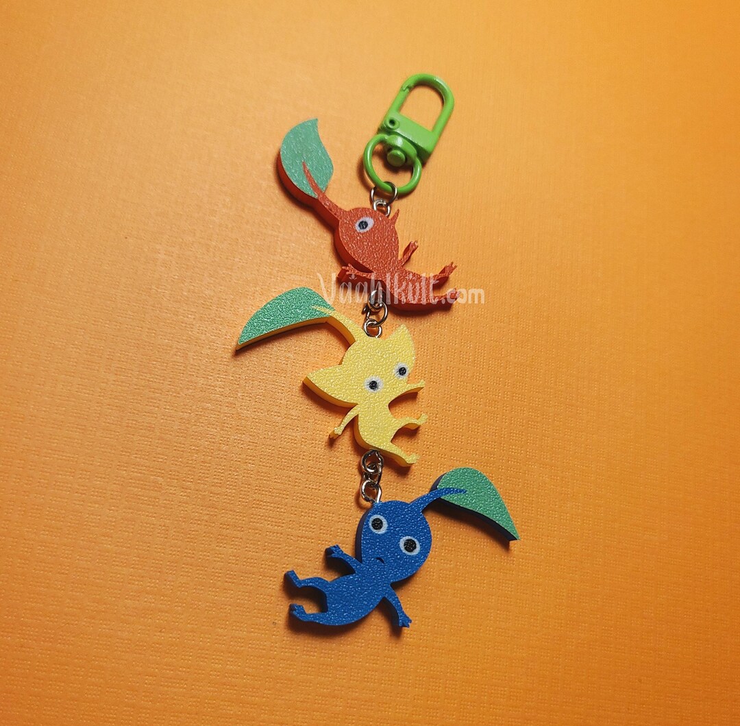 Pik-keychain // 3 Piece Plastic Videogame Keychains // 3D Printed - Etsy