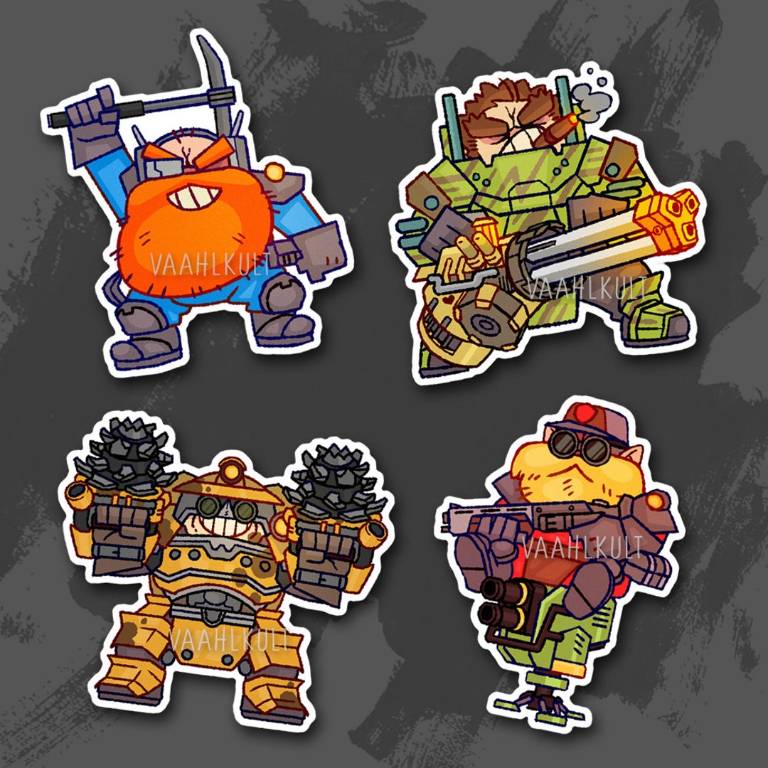 DRG Dwarves Stickers Approx. 3 Set or Individual - Etsy