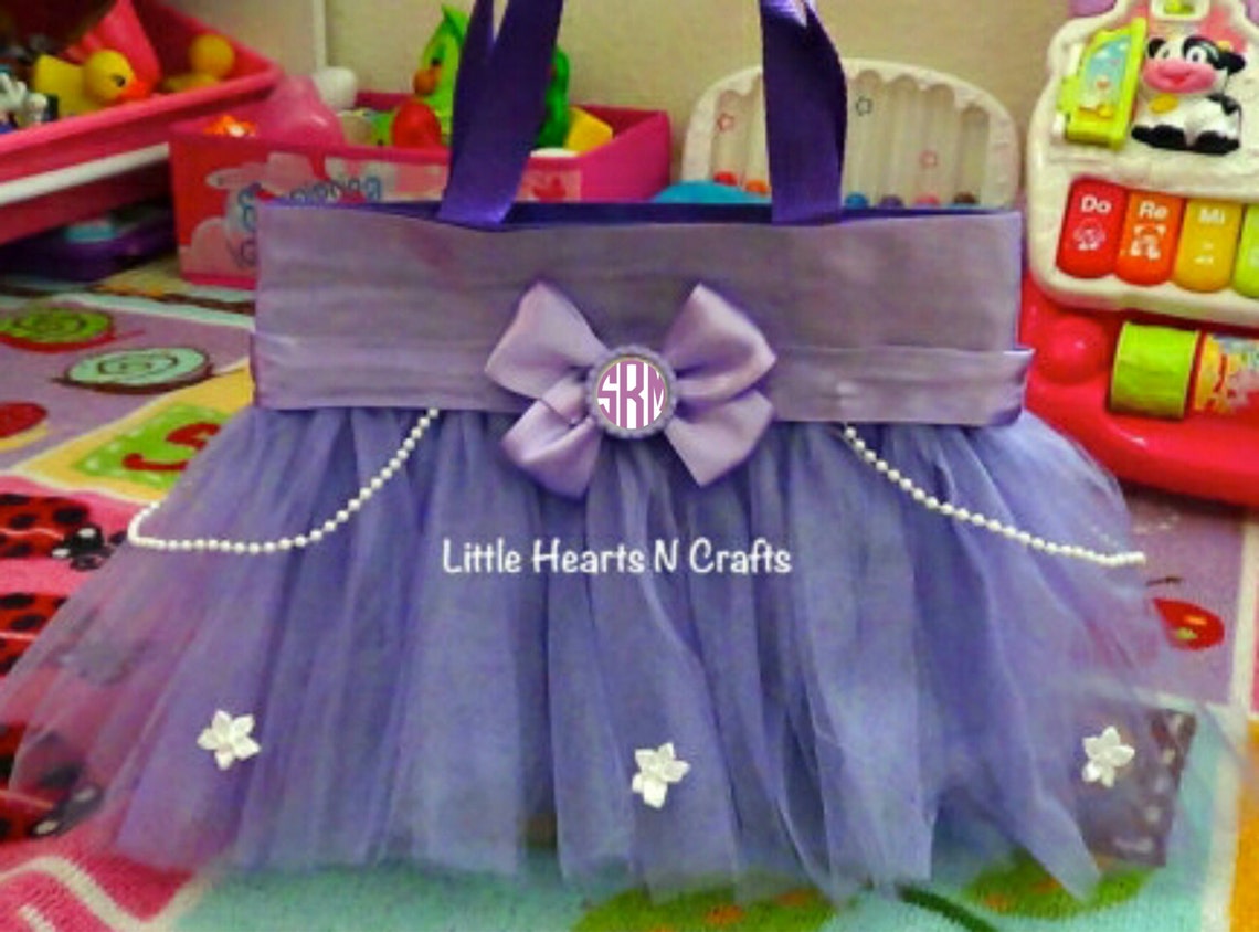 Sophia Princess Inspired Tutu Purse Canvas Tote Bag - Etsy