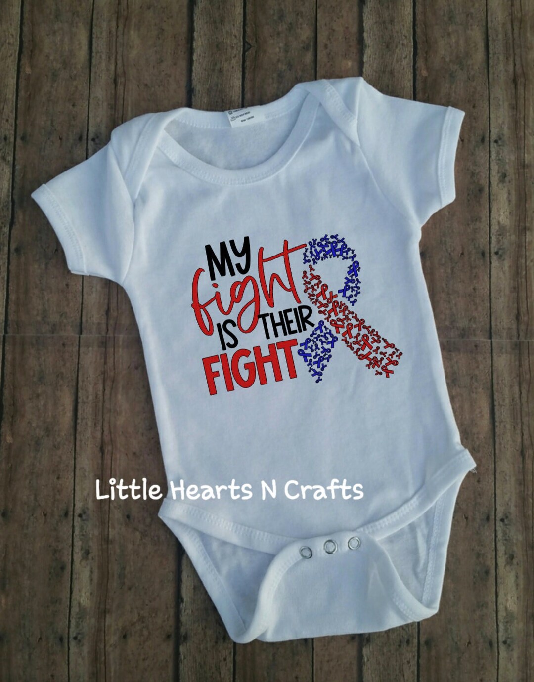 My Fight is Their Fight, His Fight, Heart, Baby, CHD Body Suit, Heart ...