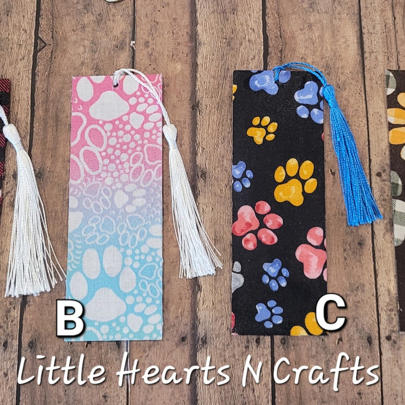 Paw Print Bookmark - Etsy