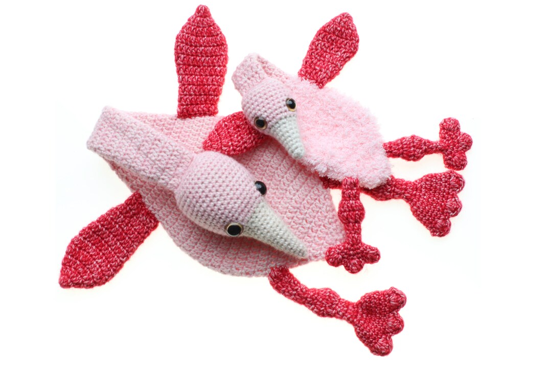 Duo Deal: Flamingo Ragdoll En Baby Flamingo Mini Ragdoll Gehaakt ...